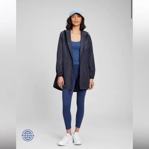 GAP Factory | Jackets & Coats | Nwot Gap Factory Recycled Packable Hood Rain Jacket In Large ...